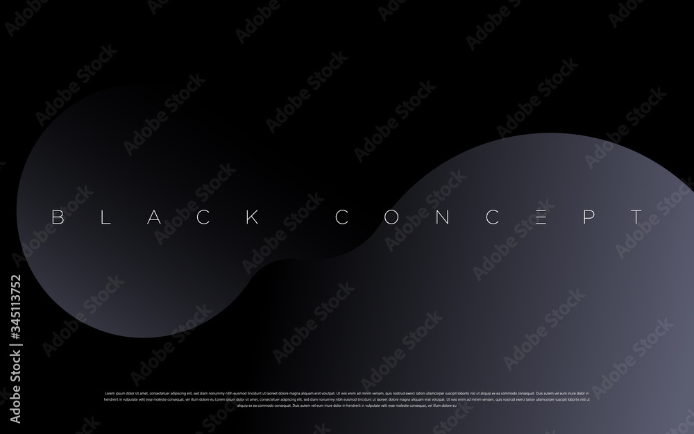 Minimalist black premium abstract background with luxury dark geometric ...