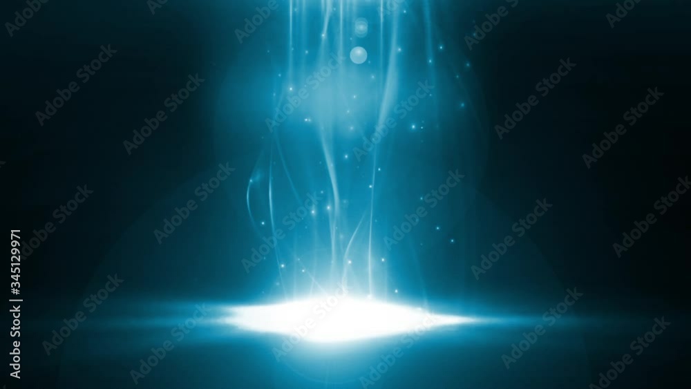 blue aura light lens flare loop animation Stock Video | Adobe Stock