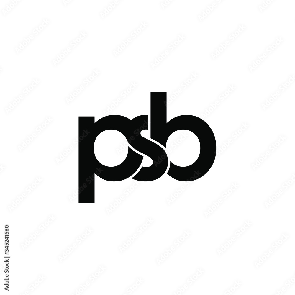 psb letter original monogram logo design Stock Vector | Adobe Stock