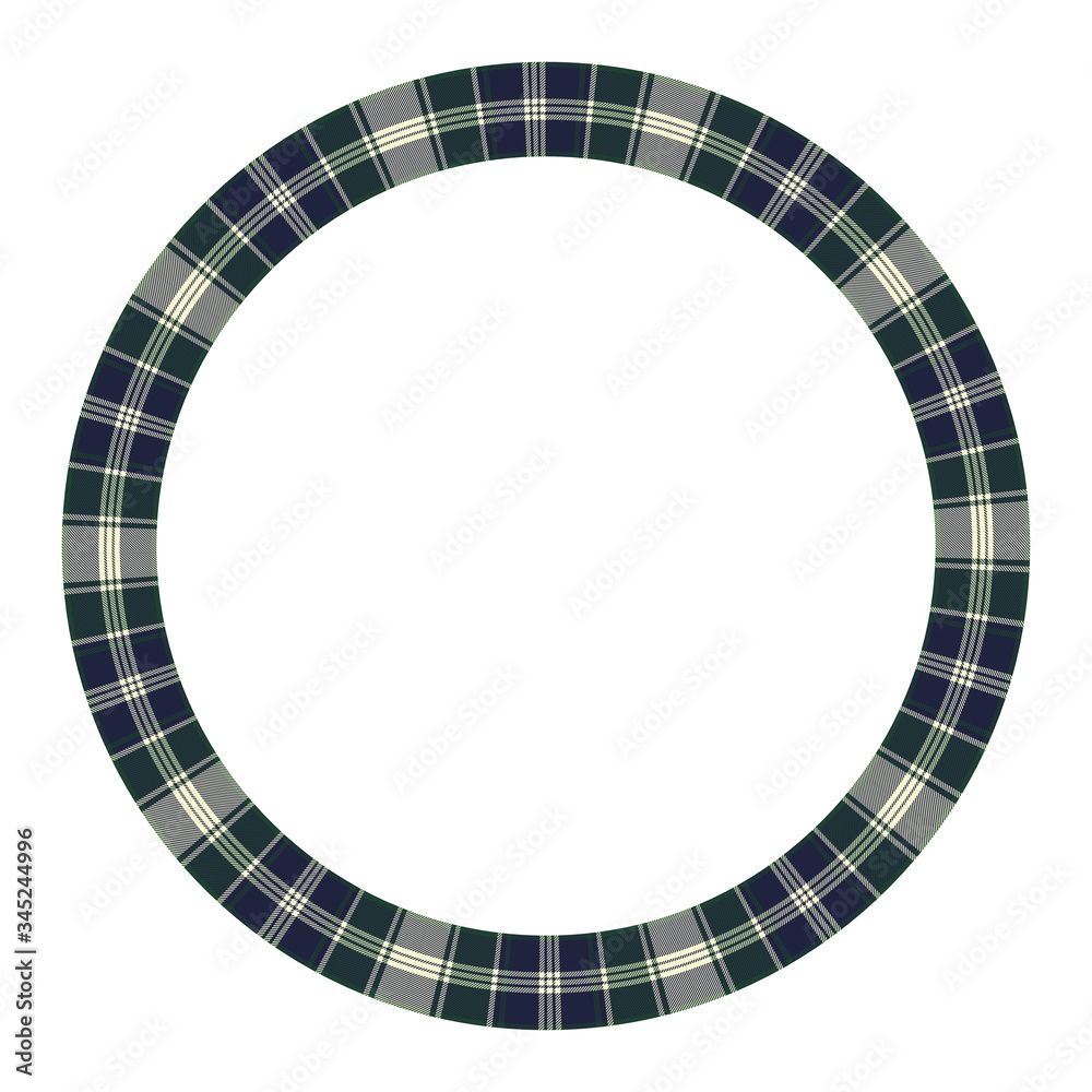 Round frame vector vintage pattern design template. Circle border ...