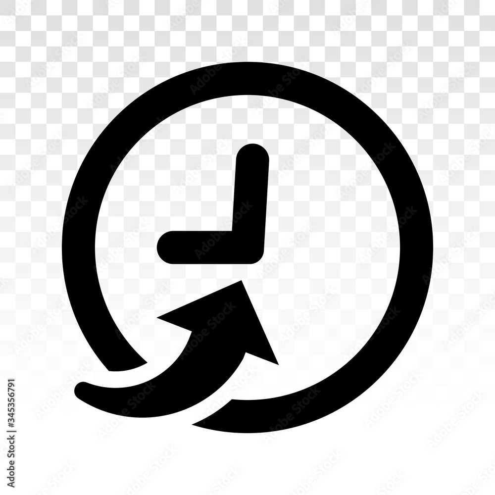 Account history / search history icon - vector line art for apps or ...