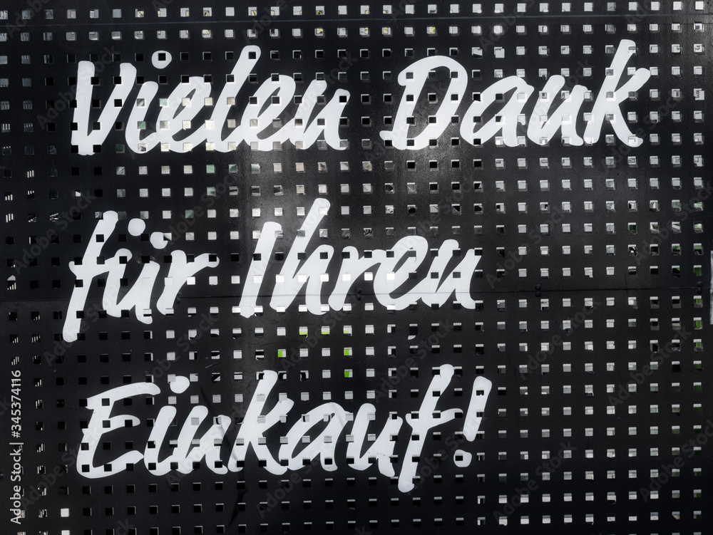 Vielen Dank für Ihren Einkauf Stock Photo | Adobe Stock