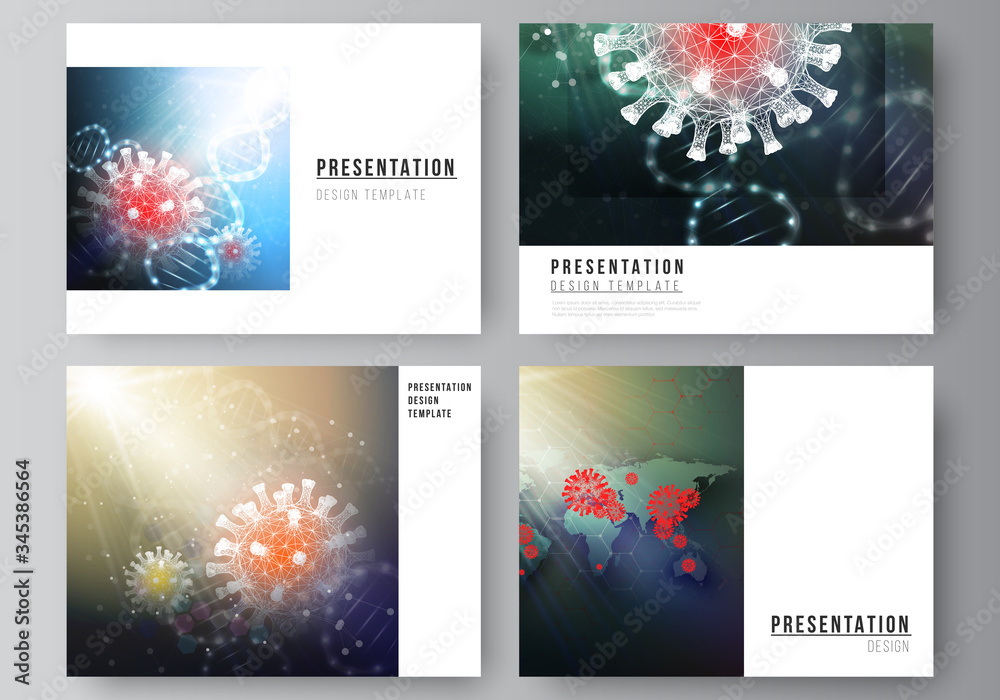 Vector layout of the presentation slides design business templates ...