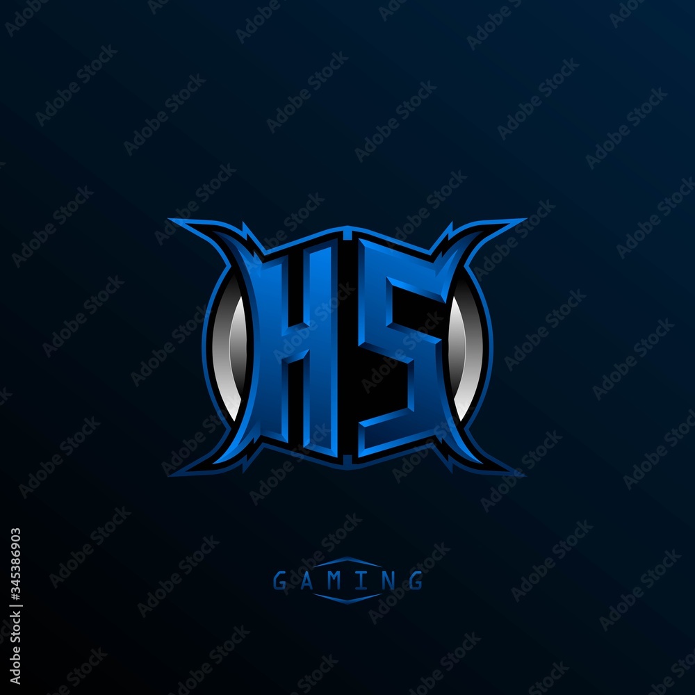 Initial HS logo design, Initial HS logo design with Cool style, Logo ...