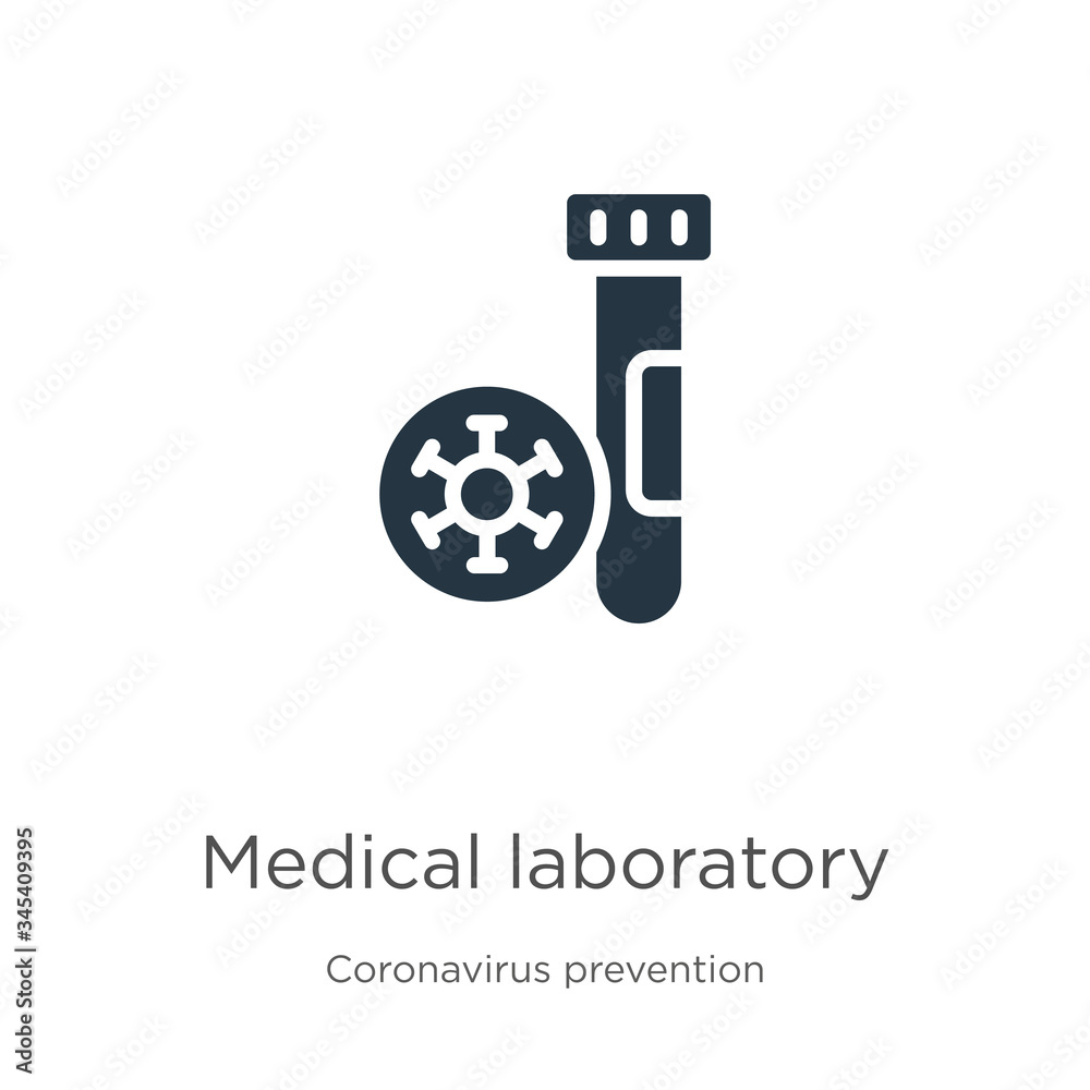 Medical laboratory icon vector. Trendy flat medical laboratory icon ...