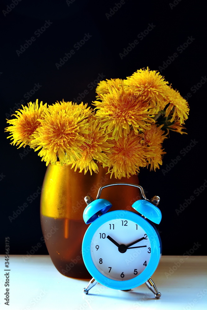 Desktop Flower Clock Wallpaper