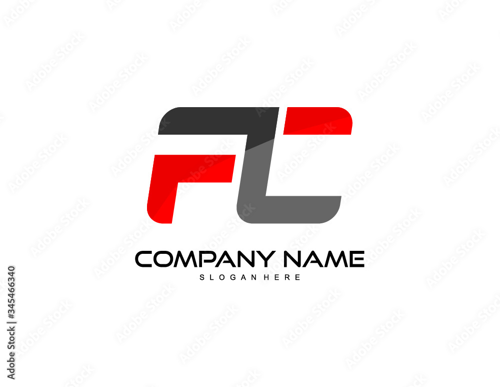 FC letter logo vector Stock Vector | Adobe Stock