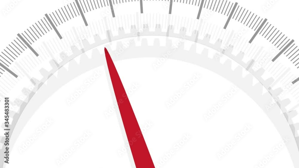 Scale with arrow. The measuring device. Sign tachometer, speedometer ...