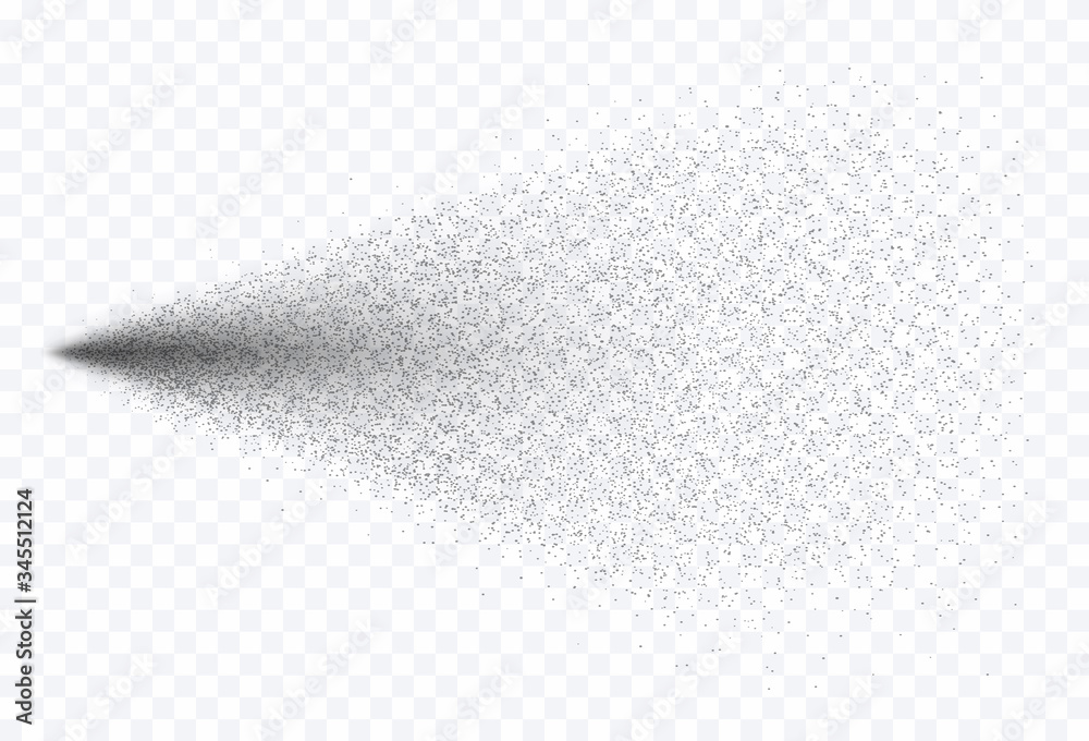 Water spray effect isolated on transparent background. Realistic ...