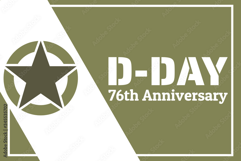 D-Day. Normandy landings concept. Template for background, banner, card ...