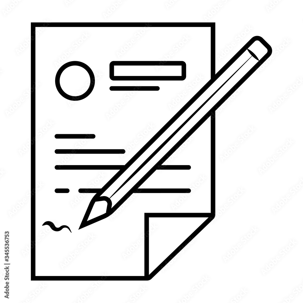 CV template. Cartoon resume template sample with magnifying glass ...