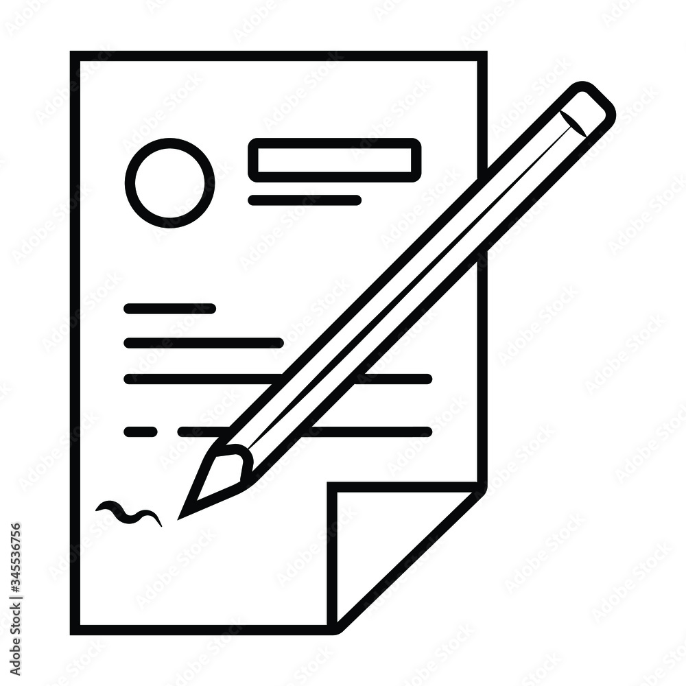 CV template. Cartoon resume template sample with magnifying glass ...