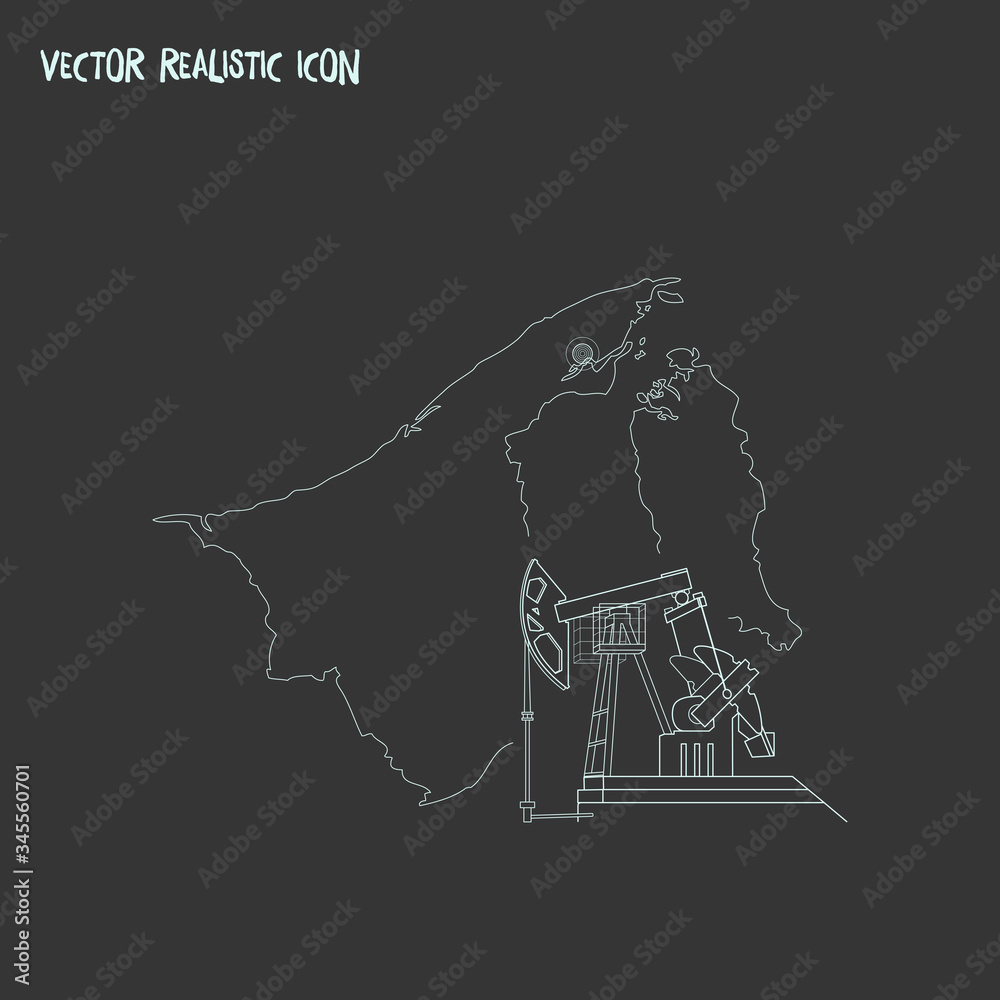Brunei icon line element. Vector illustration of brunei icon line ...
