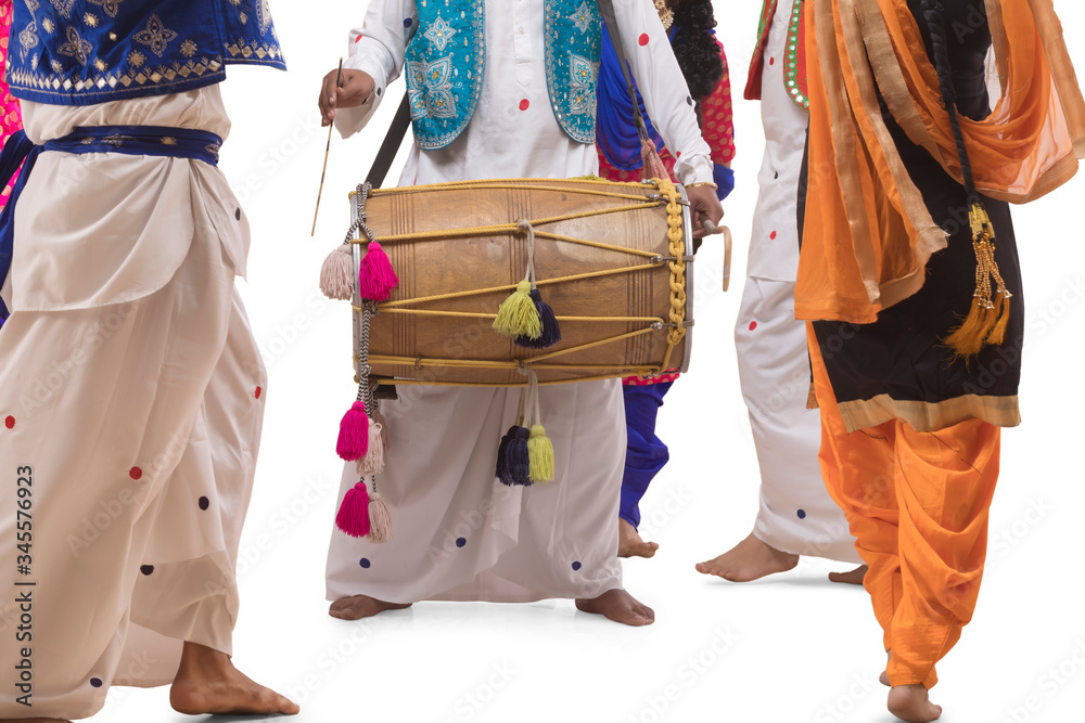 Portrait Of Bhangra Dancers Stock Photo | Adobe Stock