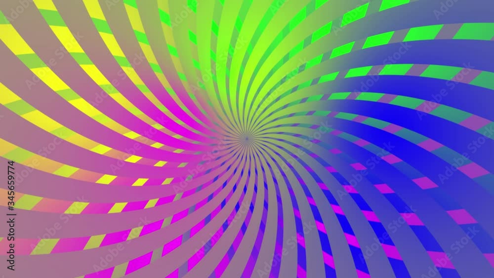 Animated screensaver looped seamlessly. A colorful abstract pattern ...