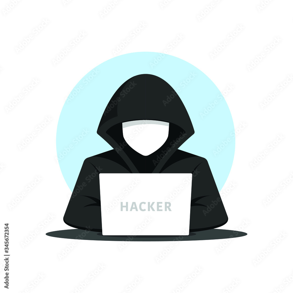hacker anonymous criminal security internet network. Stock Vector ...