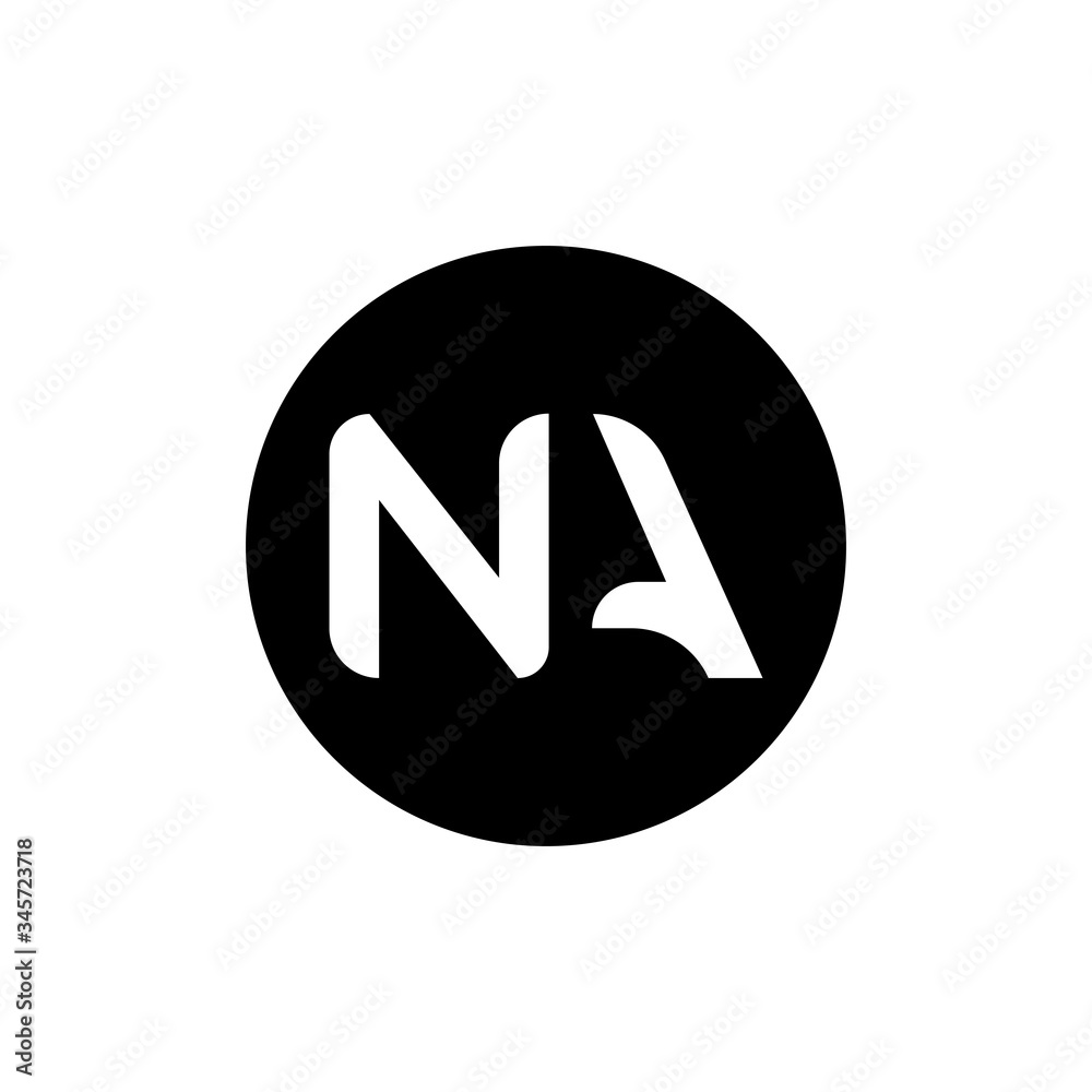 Initial Letter NA Logo Design Vector Template. Creative Abstract NA ...