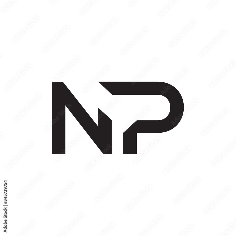 Initial Letter NP Logo Design Vector Template. Creative Abstract NP ...