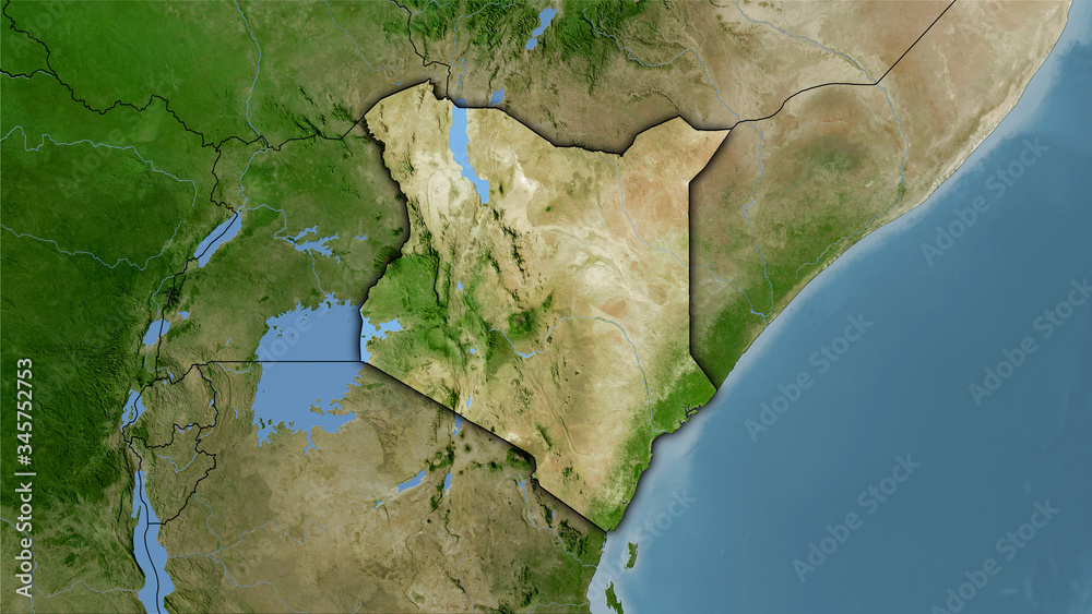 Kenya Map Satellite