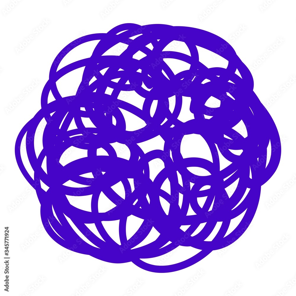 Purple children drawing doodle icon. Hand drawn illustration of purple ...