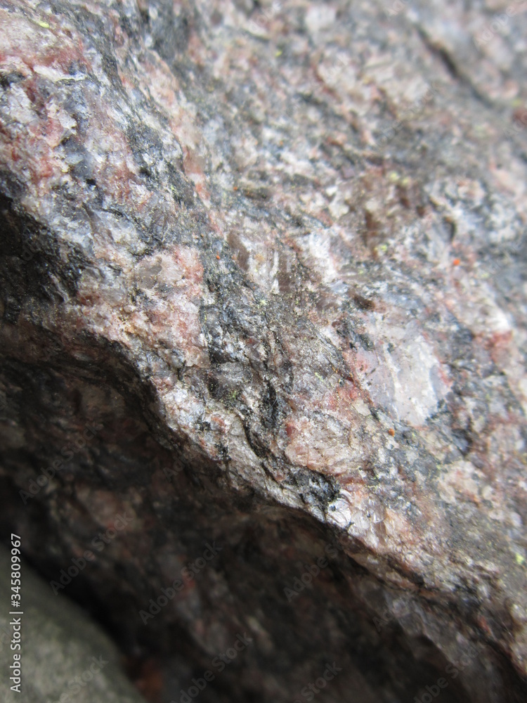 Gneis oder Granit, Konglomerat, Felsabbruch, Findling aus Berlin ...
