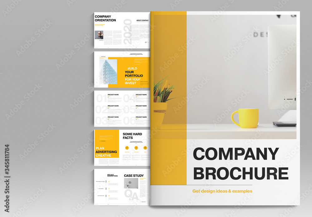 Yellow Business Layout Stock Template | Adobe Stock