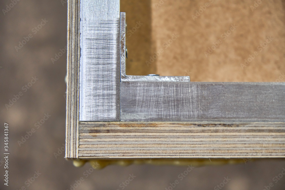 Joinery. Design of the countertop dining table. Countertop aluminum ...