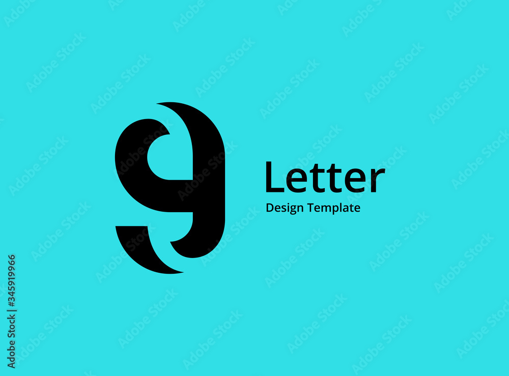 Letter G number 9 logo icon design template elements Stock Vector ...
