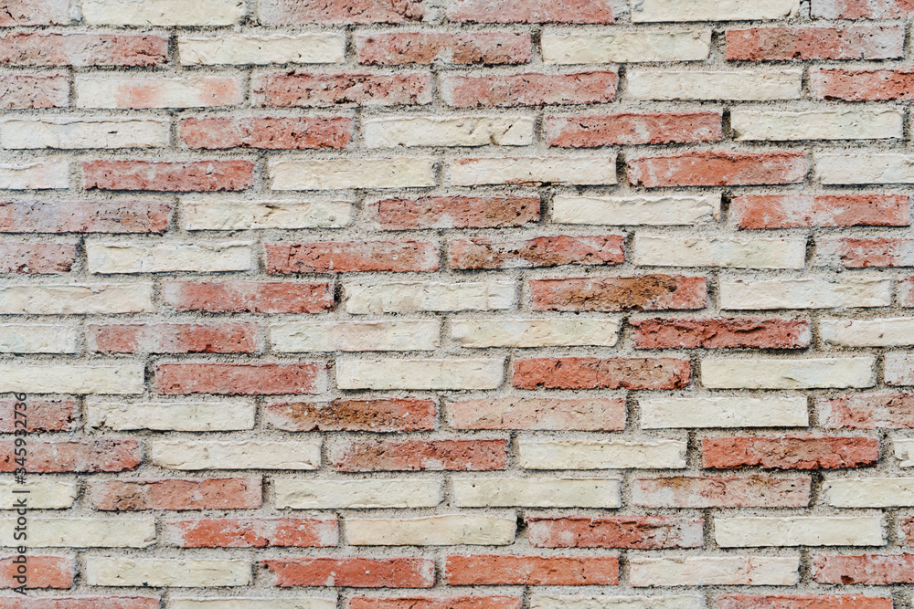 Brown color brick wall texture with checkerboard appearance with ...