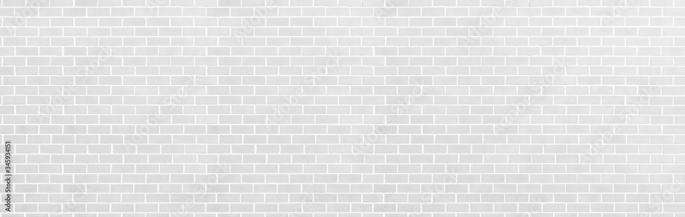 panorama Structural white clean Brick Wall. Panoramic Solid Surface ...