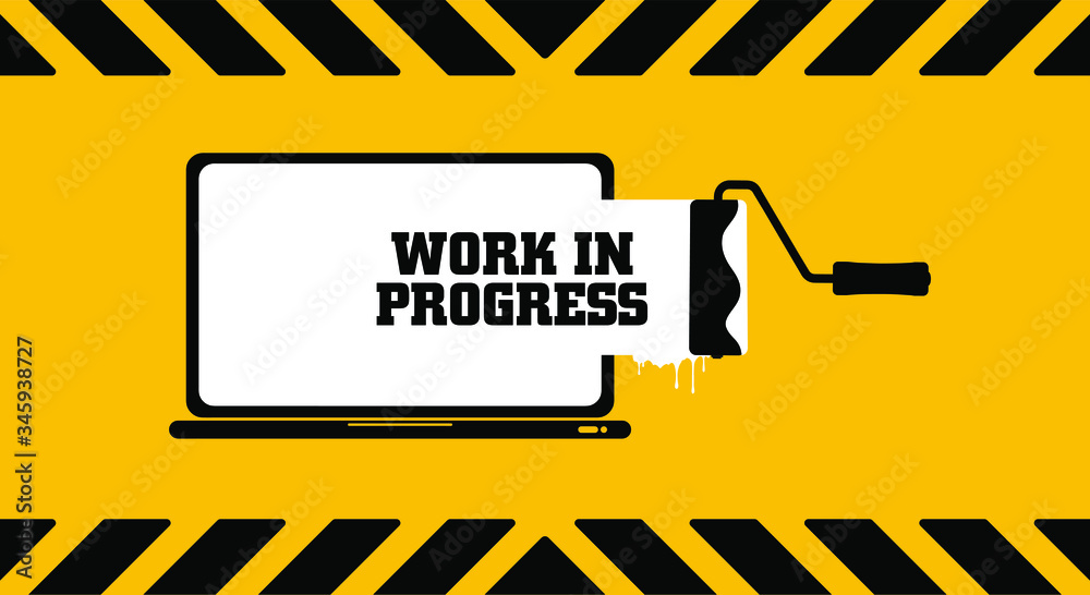 Work in progress background Stock Vector | Adobe Stock
