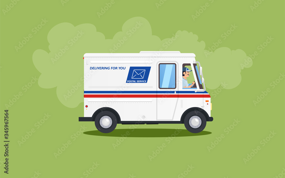 Mail Truck Clip Art