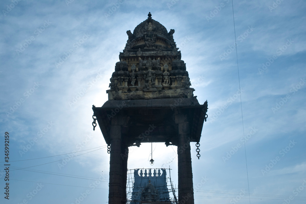 small gopuram inside varatharaja perumal temple also known as athi ...