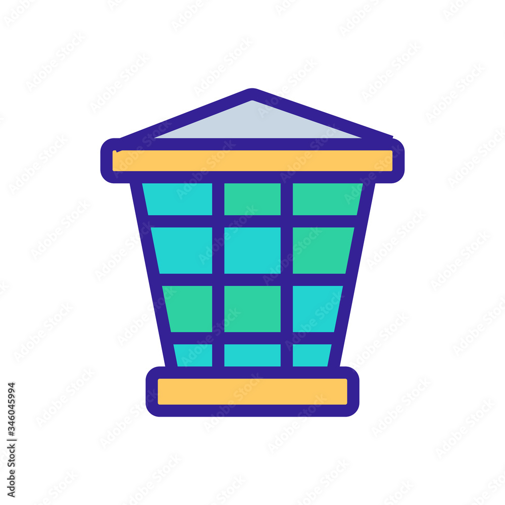 overhead safety net icon vector. overhead safety net sign. color symbol ...