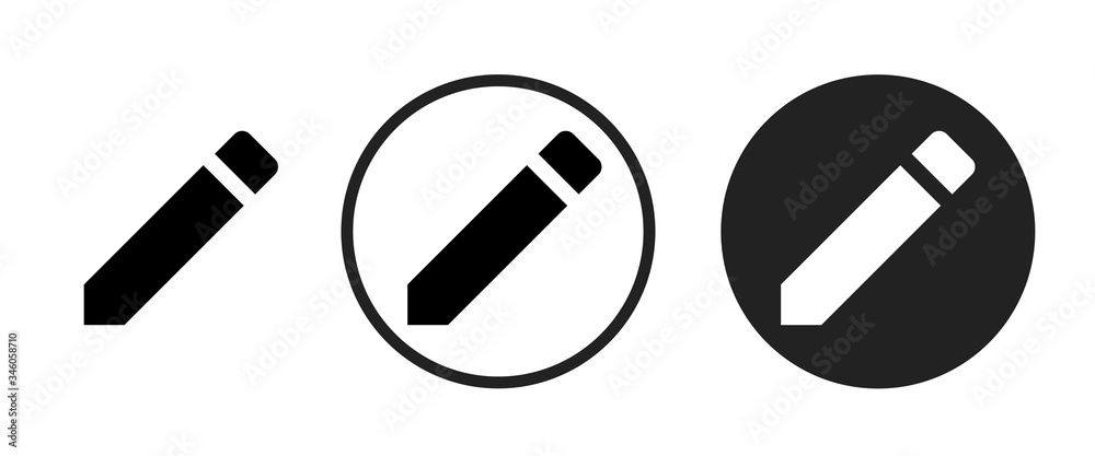edit icon . web icon set . icons collection. Simple vector illustration ...