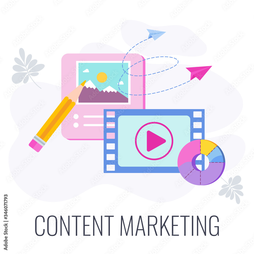 Content Infographics Pictogram. Successful content marketing strategy ...