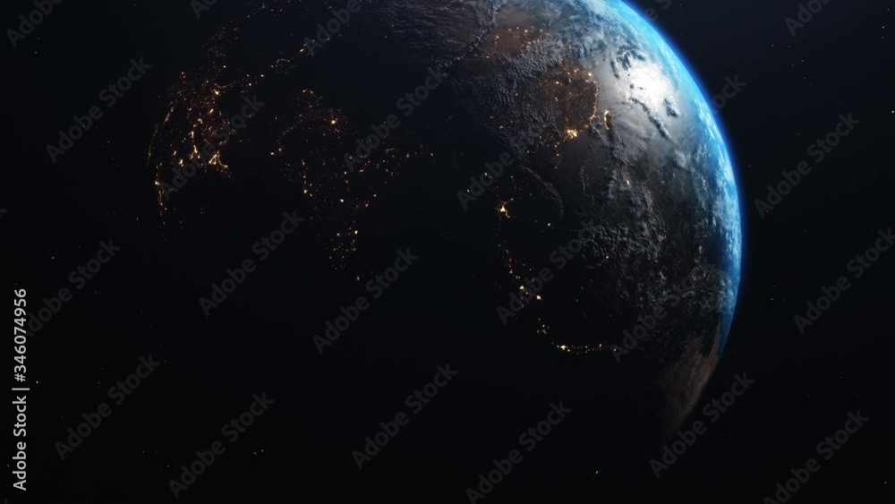 Vídeo do Stock: Rotating planet Earth with a real tilt axis and ...