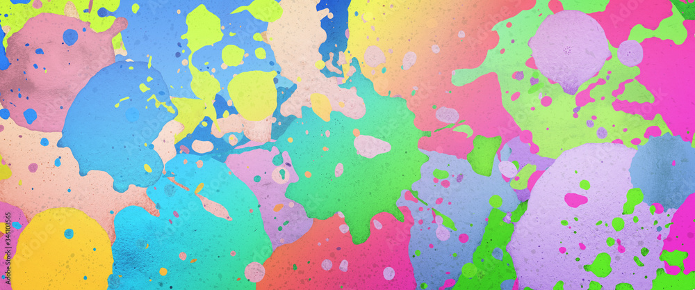 colorful paint splatter, spattering paint Stock Illustration | Adobe Stock