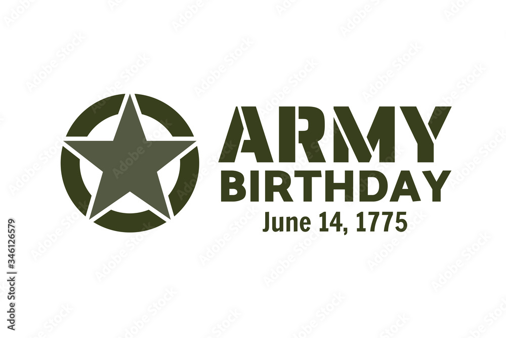 U.S. Army Birthdays. Holiday concept. Template for background, banner ...