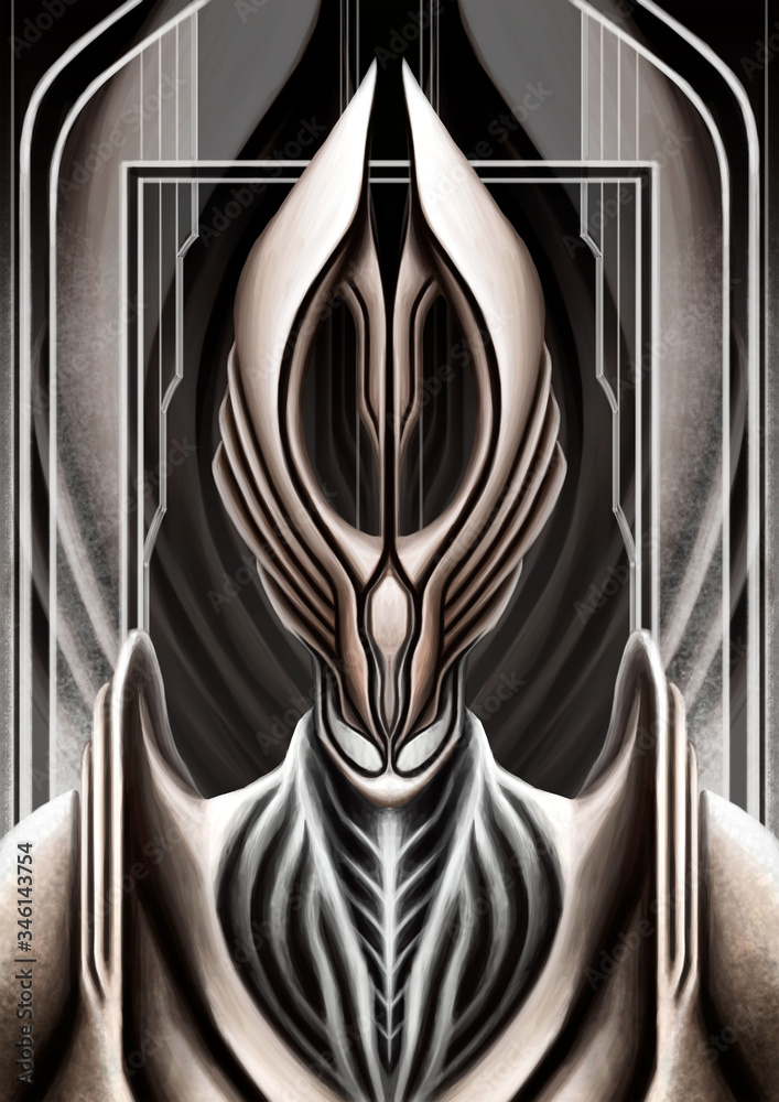 Character fantasy, Dark Lord, ruler, warrior, without eyes, in large ...