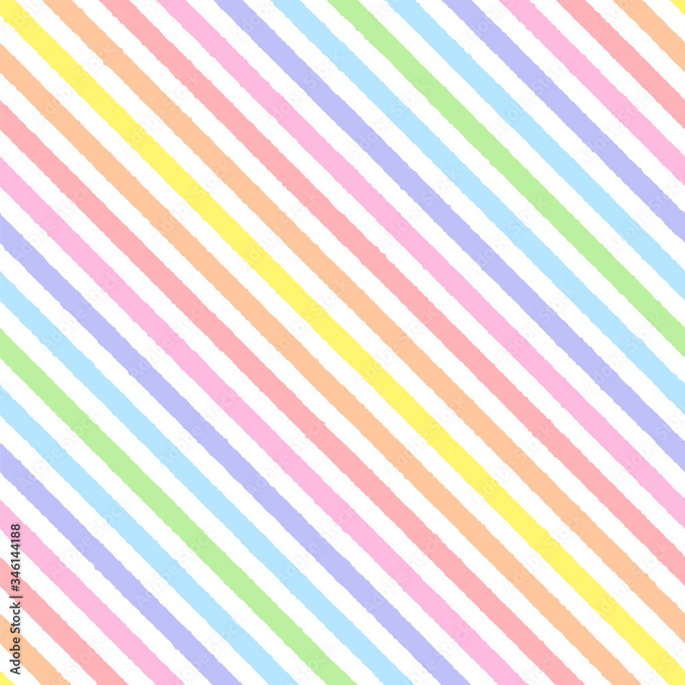 Rainbow Diagonal Stripes Background
