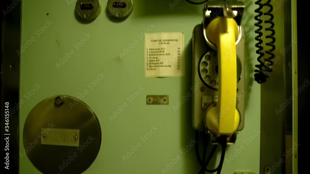 telephone in a Soviet underground military bunker, Inside the ...