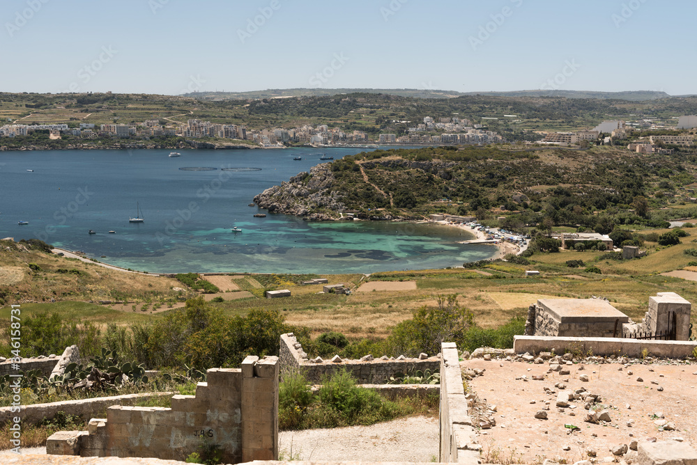 St. Pauls Statue Mellieha Il-Blata l-Bajda Fort Campbell Keppel in ...