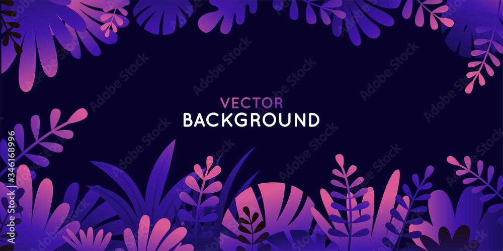 Vector illustration in simple flat style with copy space for text ...