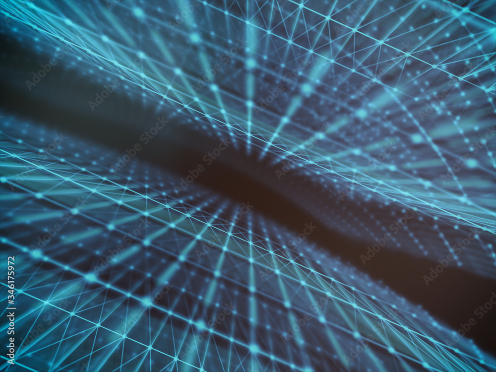 Abstract geometry surfaces, lines and points background, Used as ...