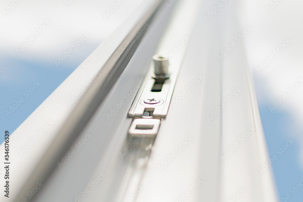 Plastic window hardware element Stock Photo | Adobe Stock