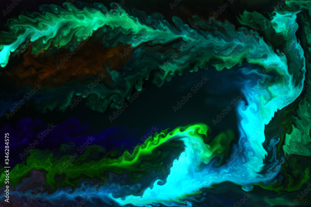 blue cave in the cave Stock Illustration | Adobe Stock