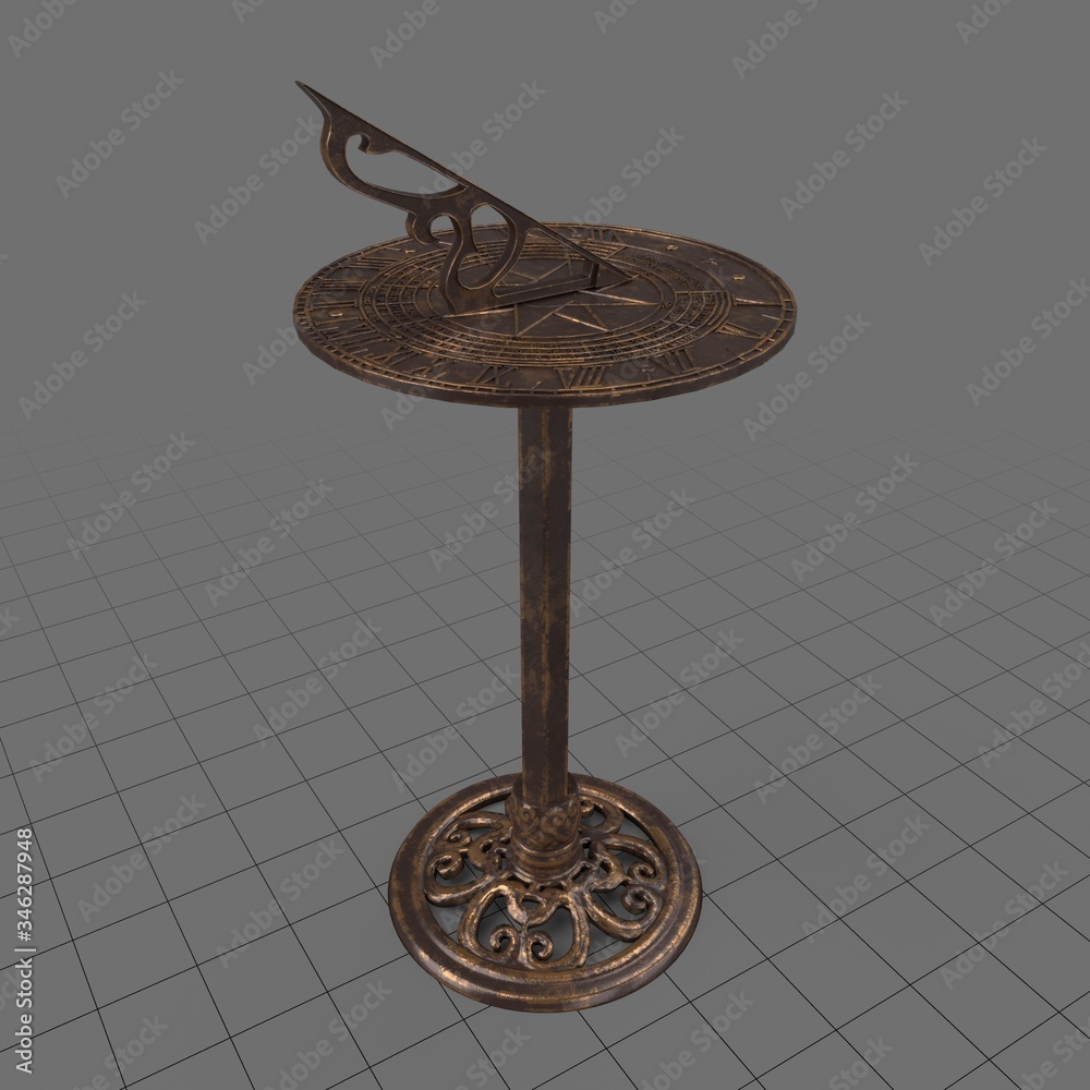 Sundial 1 Stock 3D asset | Adobe Stock