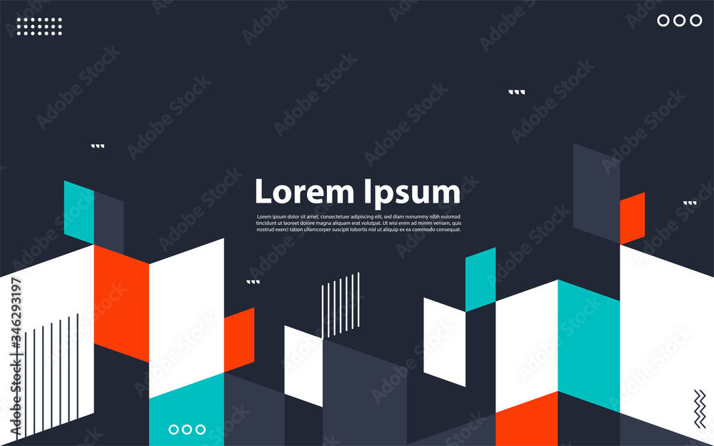 Abstract colorful geometric isometric background, Stock Vector | Adobe ... Abstract colorful geometric isometric background, Stock Vector | Adobe ...