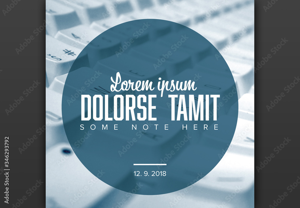 Modern Social Media Computer Technology Layout Stock Template | Adobe Stock